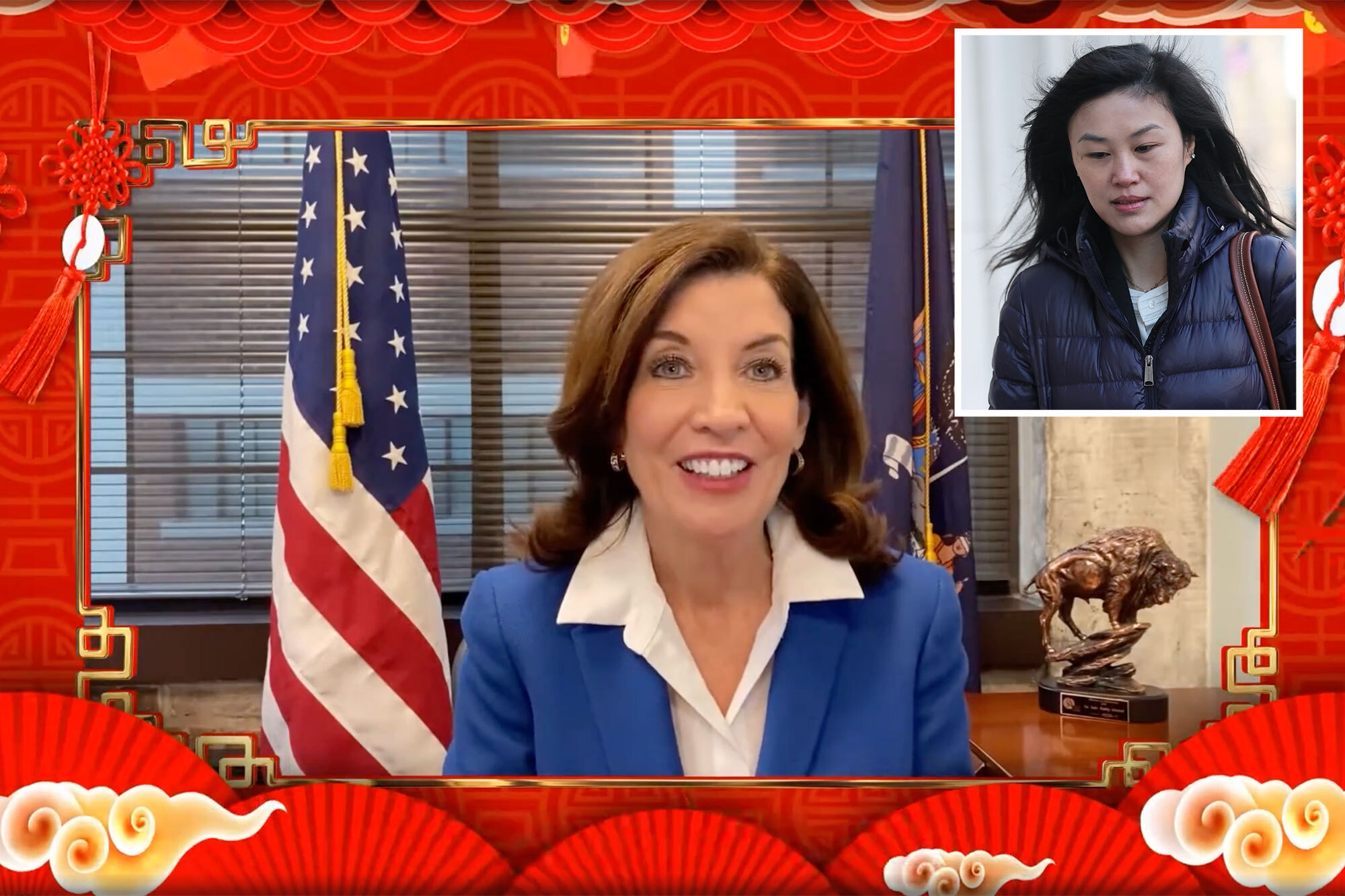 'Obedient' Hochul ripped over cringe Lunar New Year video she recorded ...