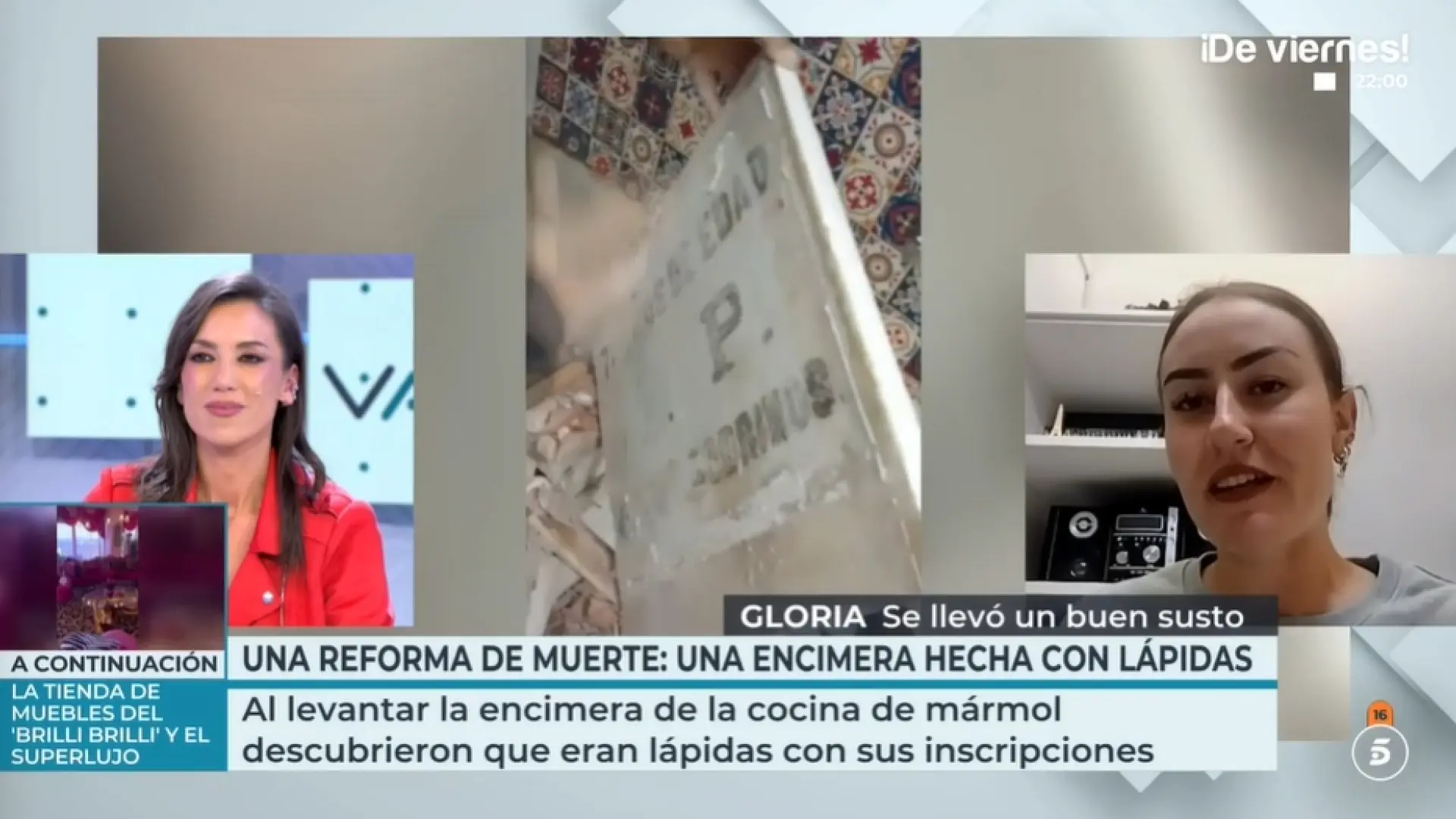 Descubre que el mobiliario de su cocina está compuesto por lápidas: "El ...