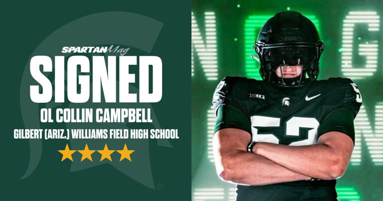 Michigan State signs 2026 four-star Gilbert (Ariz.) Williams Field OT ...