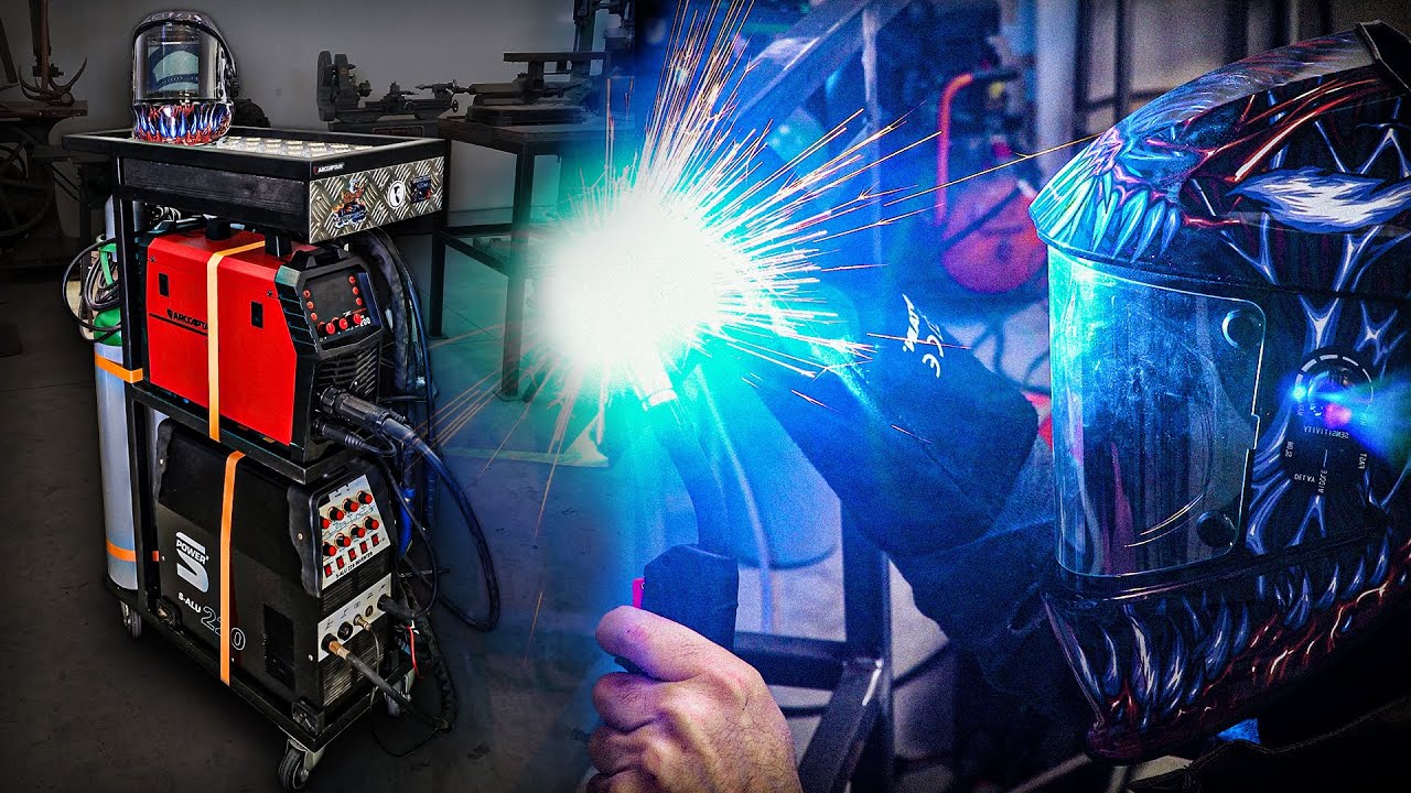 I built a welding cart from scrap metal