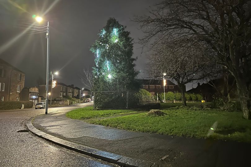 Glasgow east end man left disappointed at 'sad' Christmas tree lights
