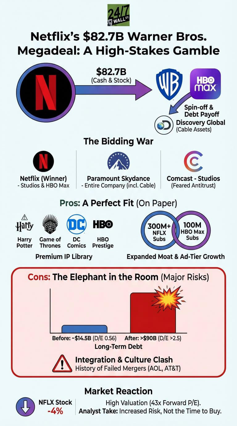 Why Netflix’s mega-merger could crush your portfolio