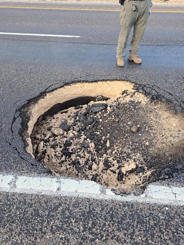 Kermit police provides ‘sinkhole’ update on Highway 18 closure