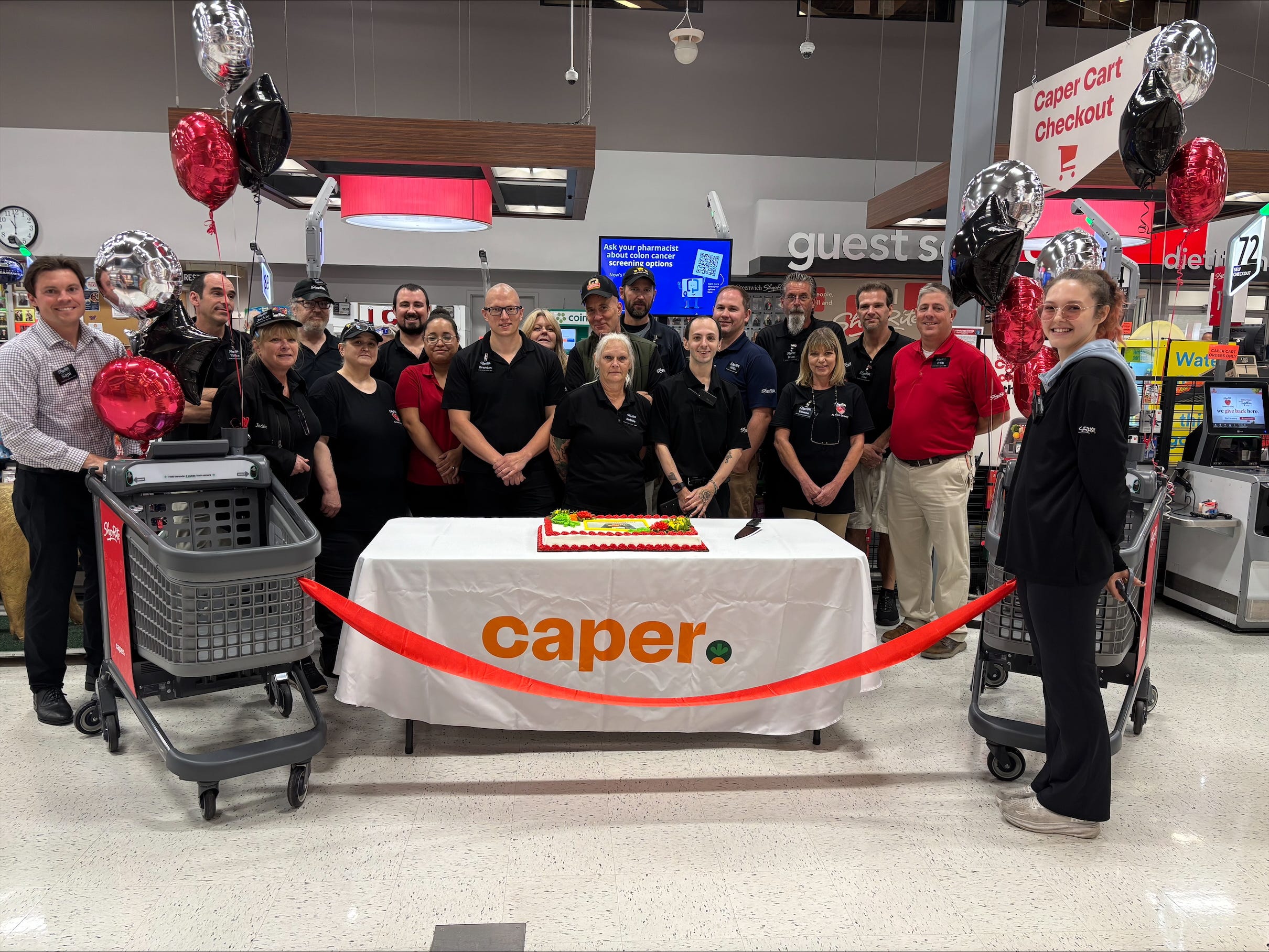 What are Caper Carts, what NJ grocery stores use AI shopping?