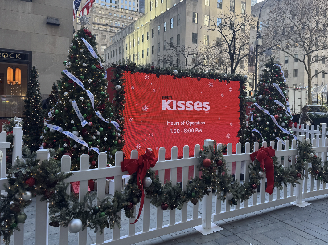 Hershey's "Holiday Bells" at Rockefeller Center, NYC
