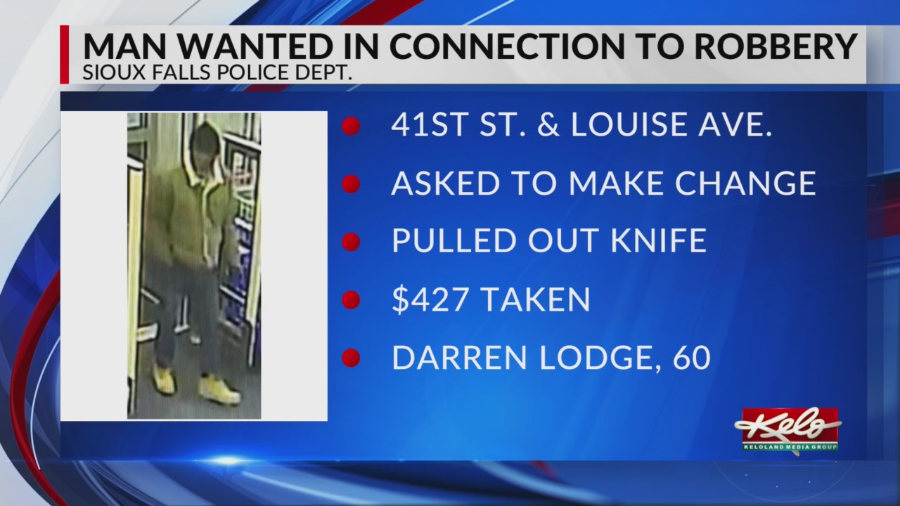 Minnesota man wanted in Wednesday knife-point robbery