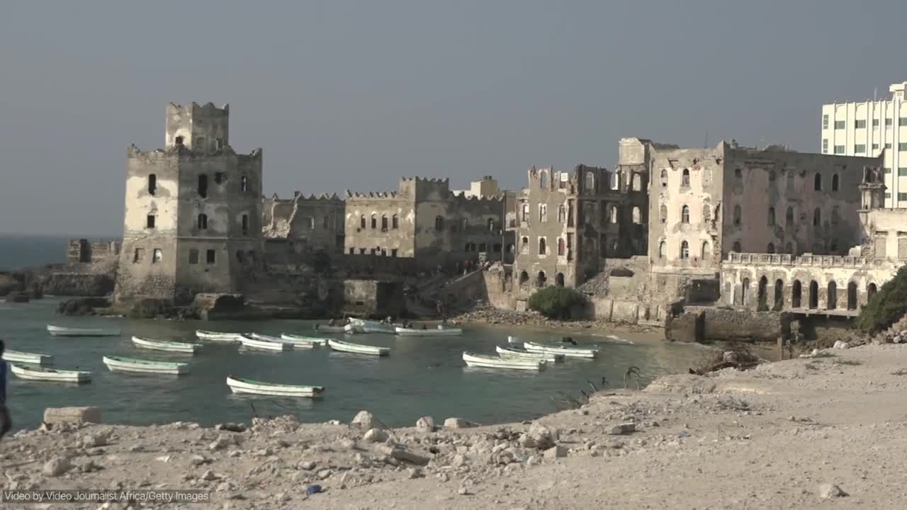 Mogadishu, Somalia: Drone views of daily life