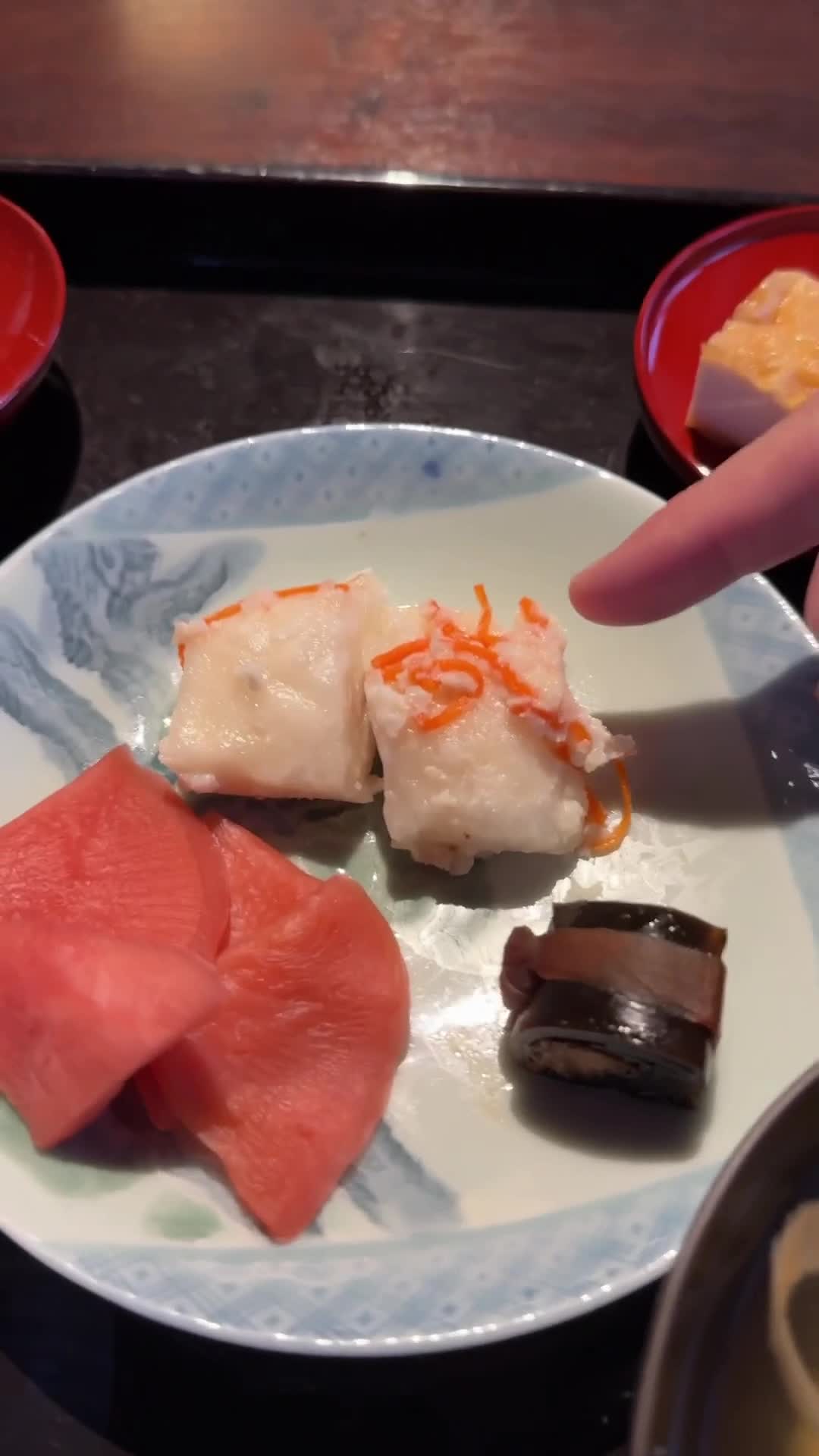 Enjoying a traditional temple breakfast
