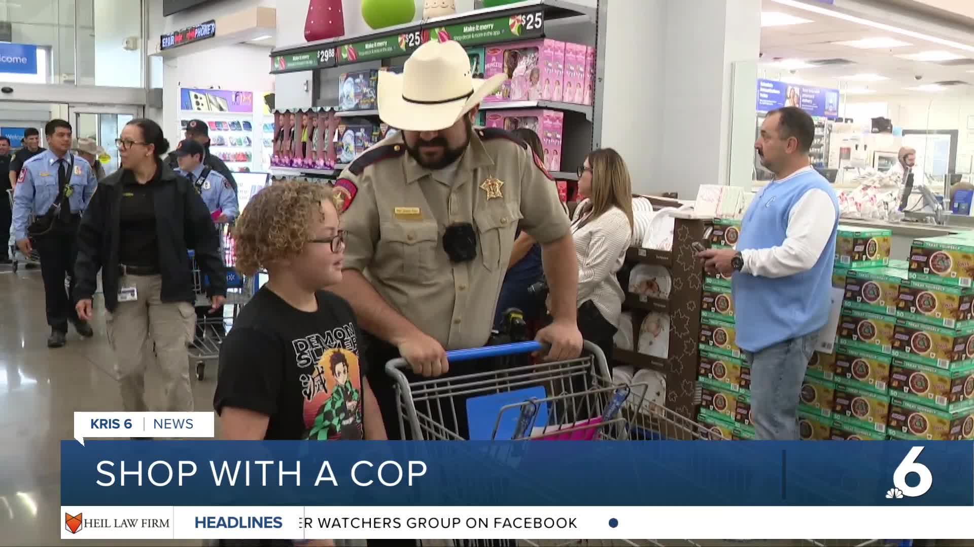 Annual Shop With a Cop event held at area Walmarts
