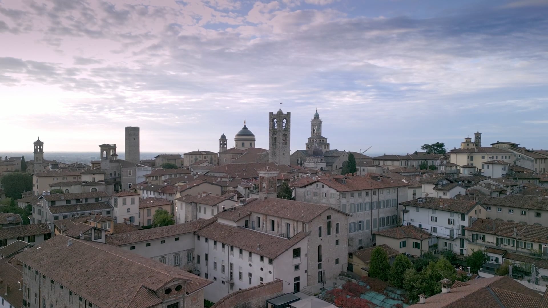 Soaring over Bergamo: Drone views of Italian history