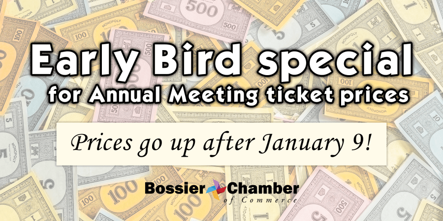 Early bird prices for Bossier Chamber’s 78th annual gala now available