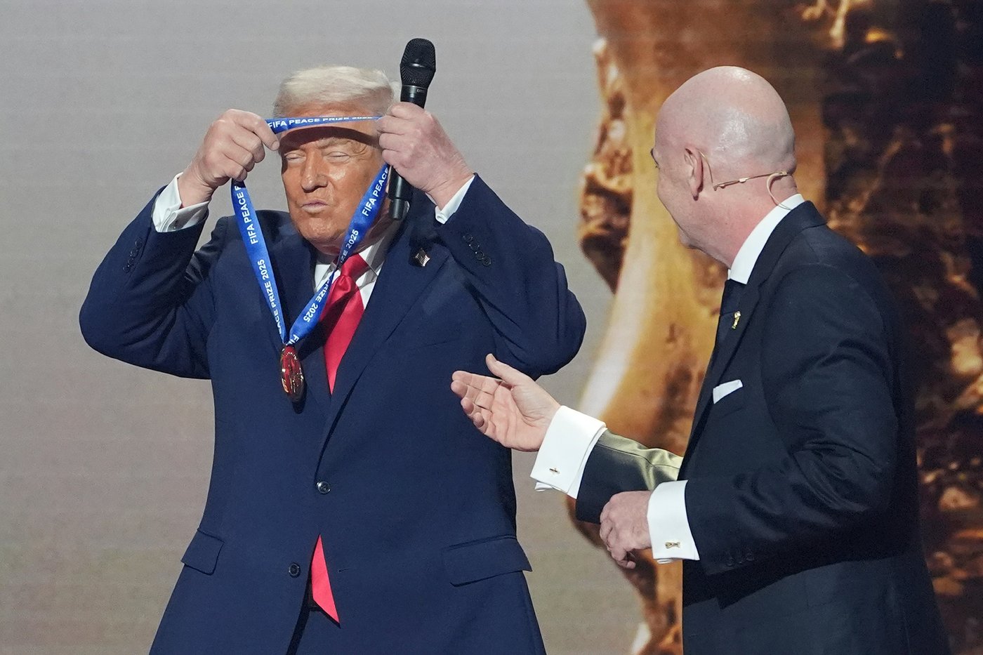 FIFA gives Trump a peace prize in a departure from its traditional ...
