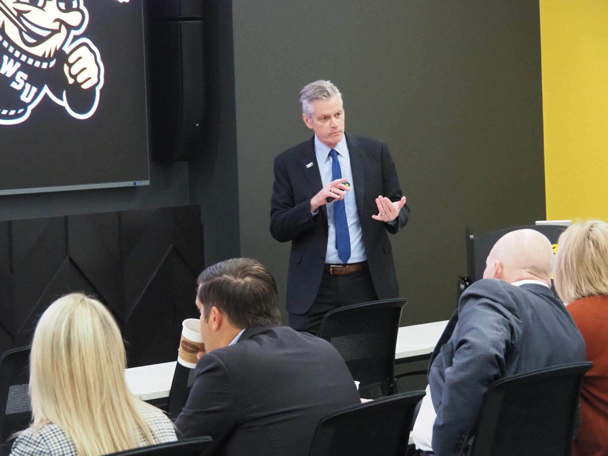 Wichita State University president prepares campus for budget cuts ...