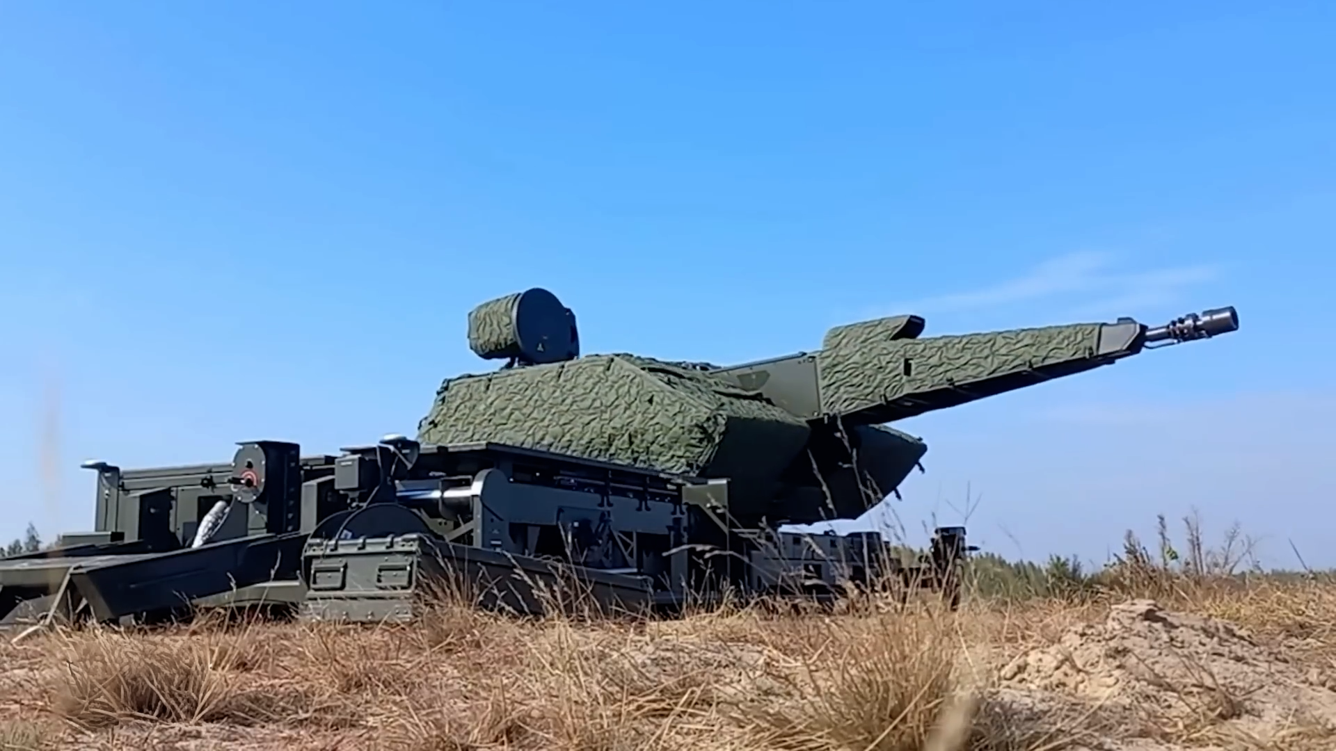 New video from Ukraine shows the German-made Skynex in action
