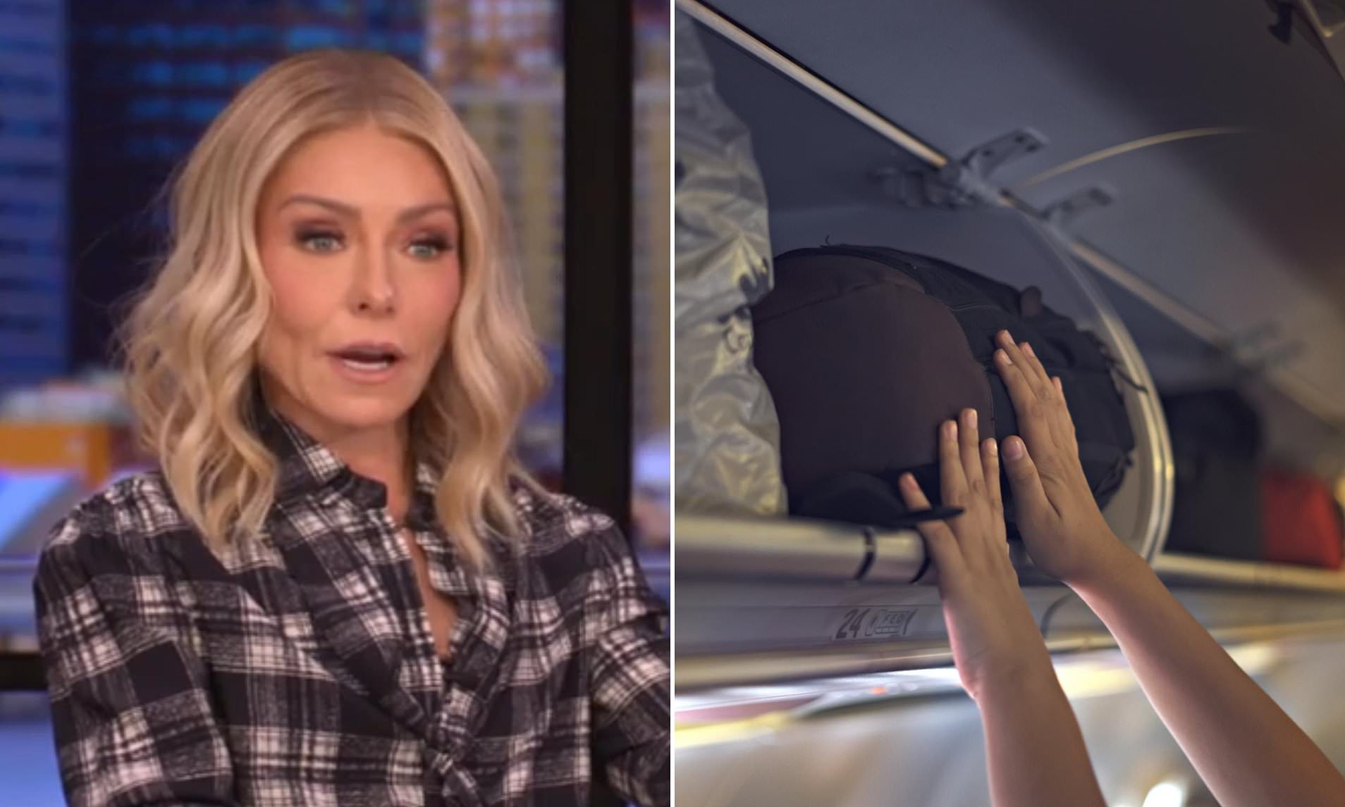 Kelly Ripa admits to making plane etiquette faux pas after 'aggressive ...