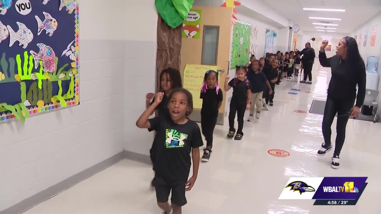 Ravens honor rows: High attendance at Baltimore school