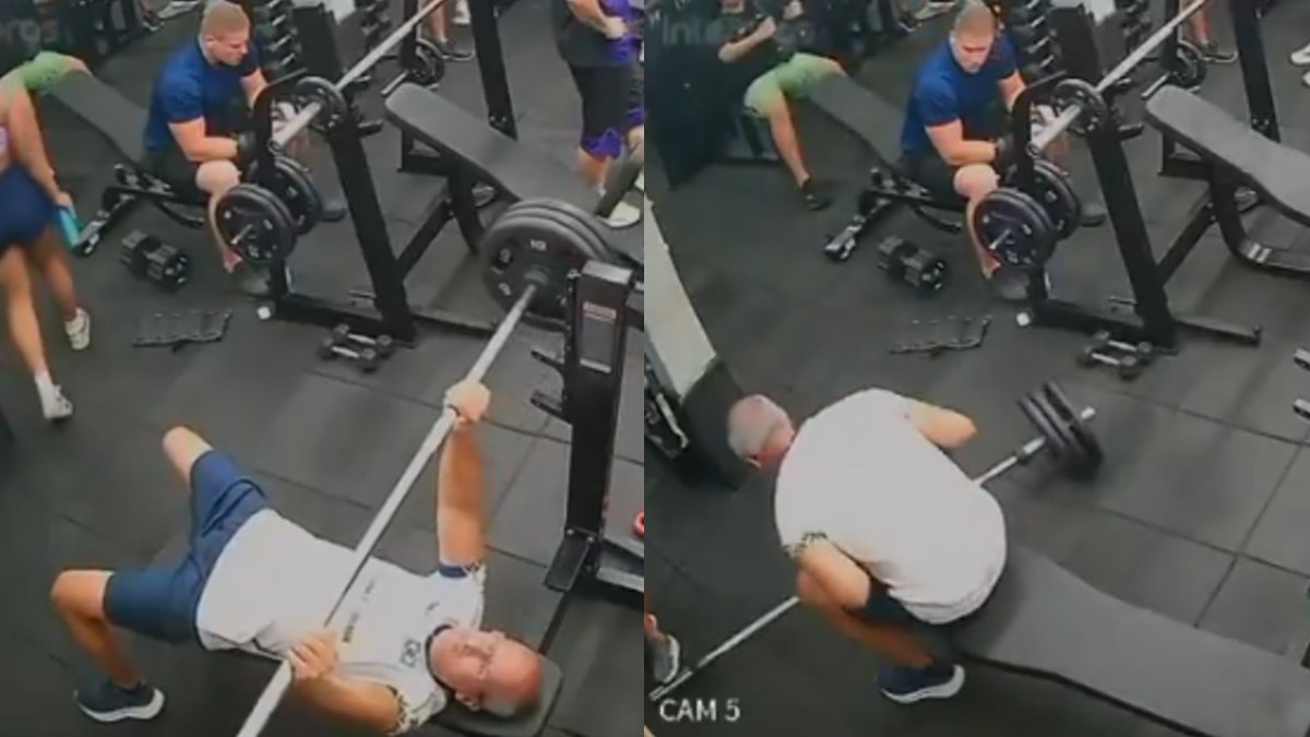 ¡Tragedia en gimnasio! Hombre muere al caerle barra de 75 kg