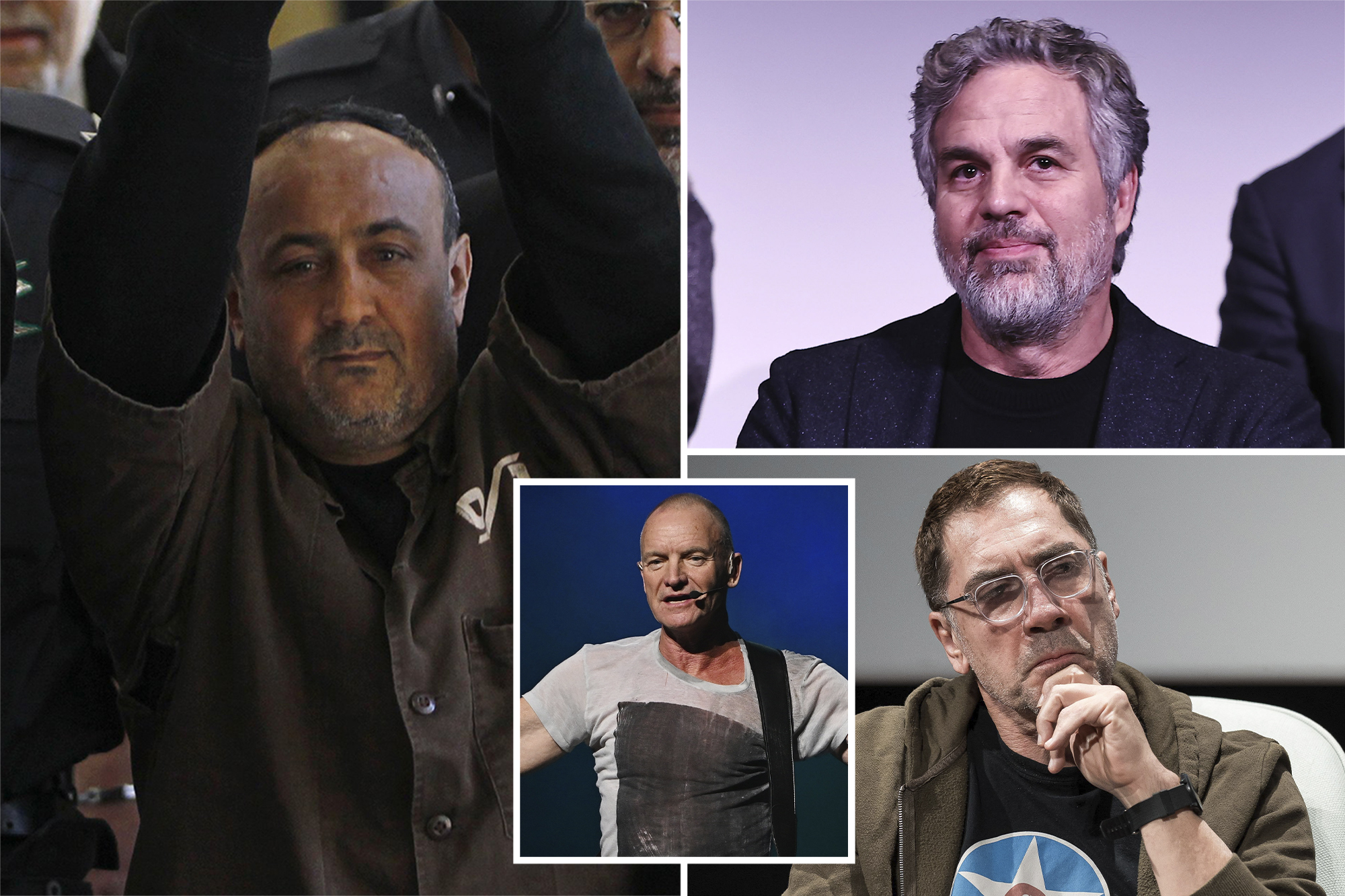 A-listers Mark Ruffalo, Javier Bardem, Sting call for release of ...