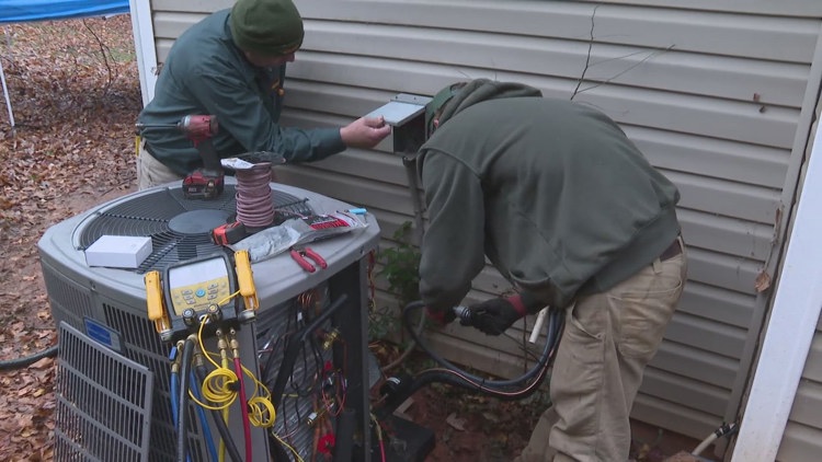 Greensboro grandmother gifted new HVAC unit just in time for Christmas