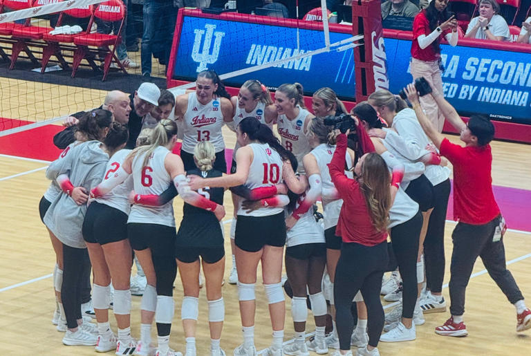 Stoic IU volleyball coach Steve Aird becomes emotional as team heads to ...