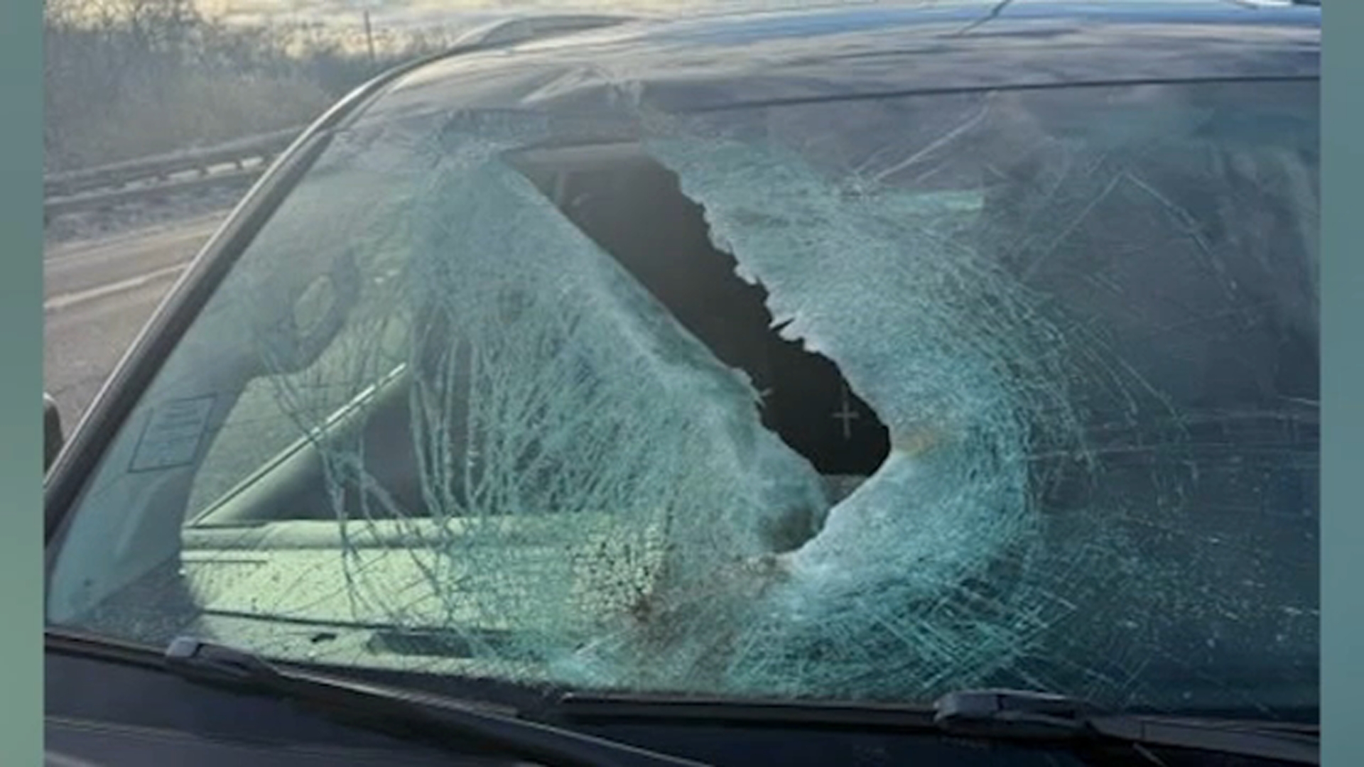 Driver injured after concrete crashes through windshield on I-55 ...