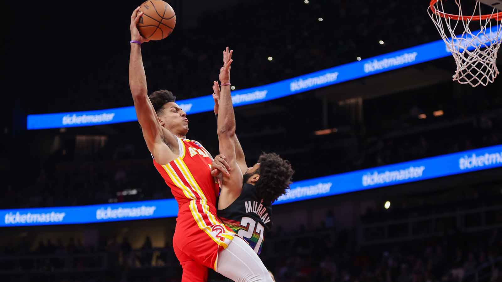 Jalen Johnson makes Hawks history with 1st half triple-double vs. Nuggets