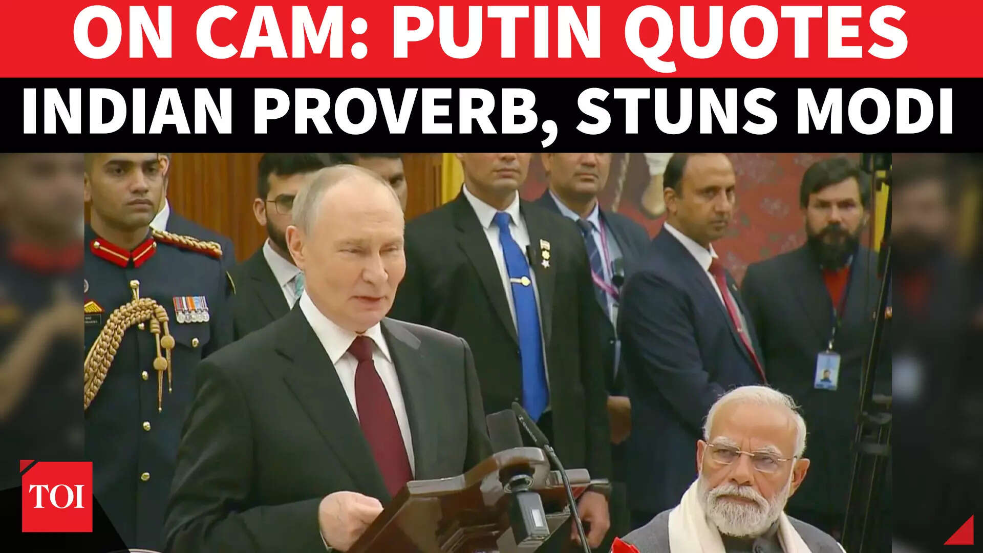 Putin's powerful message on India–Russia friendship at ceremonial ...