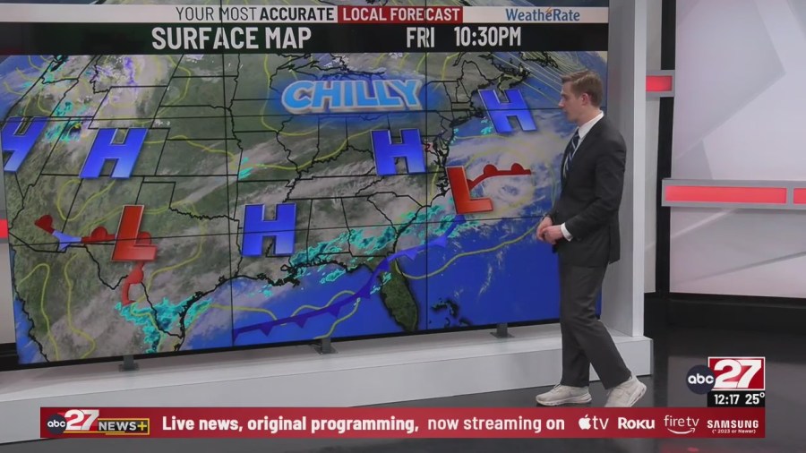 Moderating slightly for weekend after another chilly night