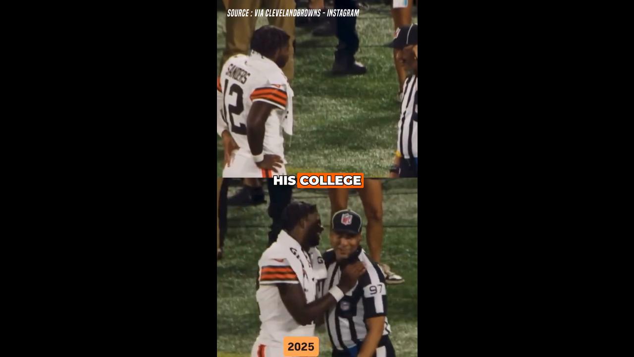 Shedeur Sanders shares full-circle moment with NFL ref before first start