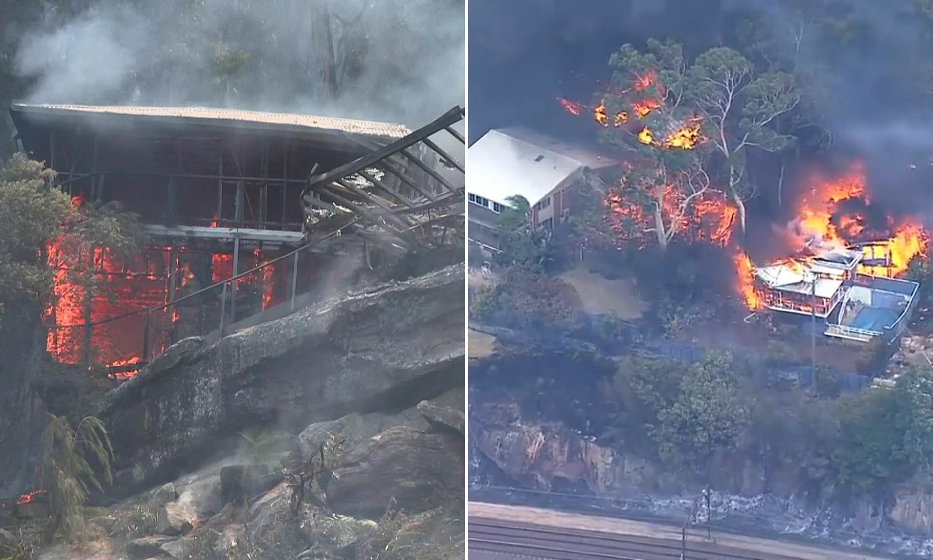 Multiple homes DESTROYED as out-of-control bushfires wreaks havoc on ...