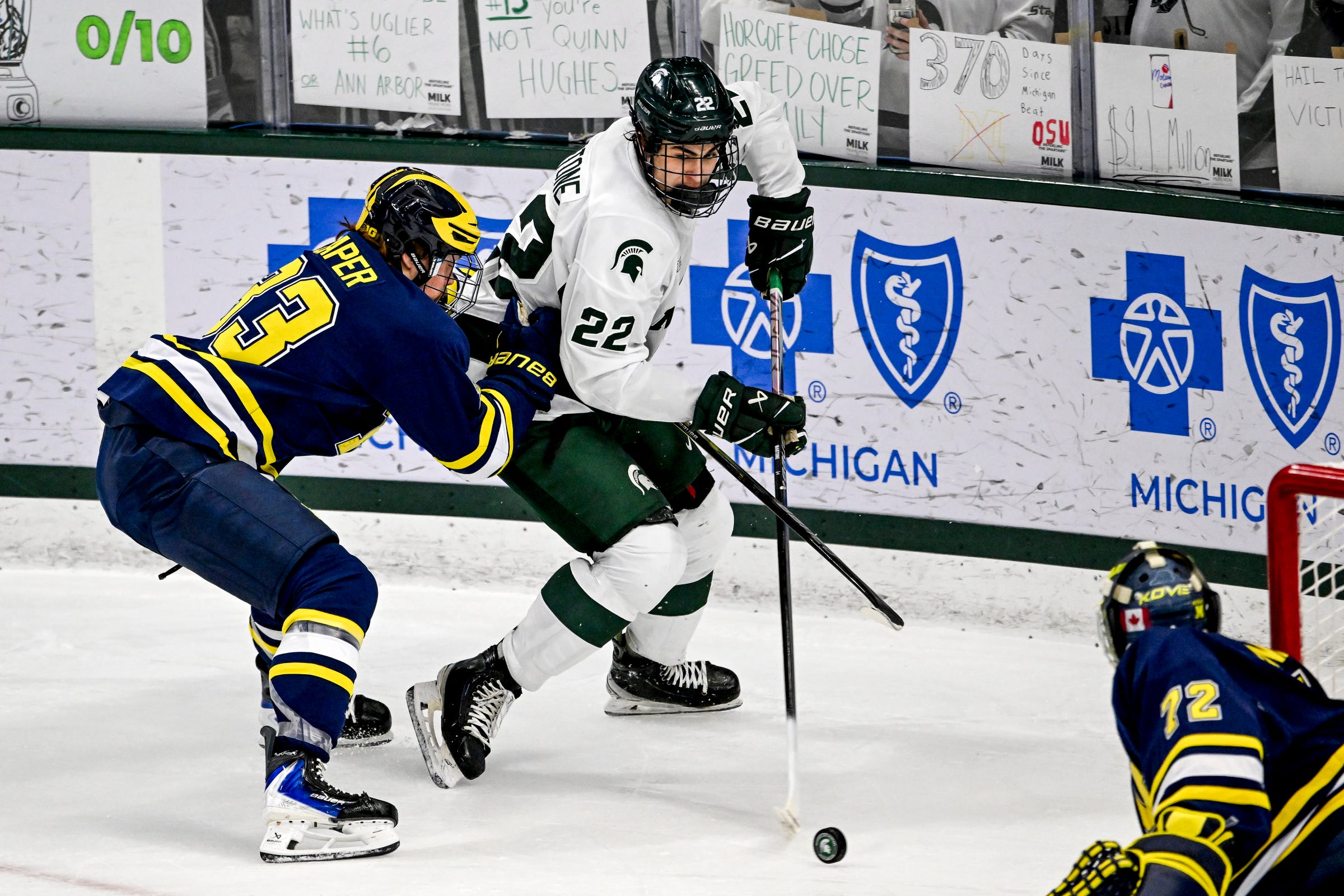 Michigan State hockey blanked by top-ranked Wolverines