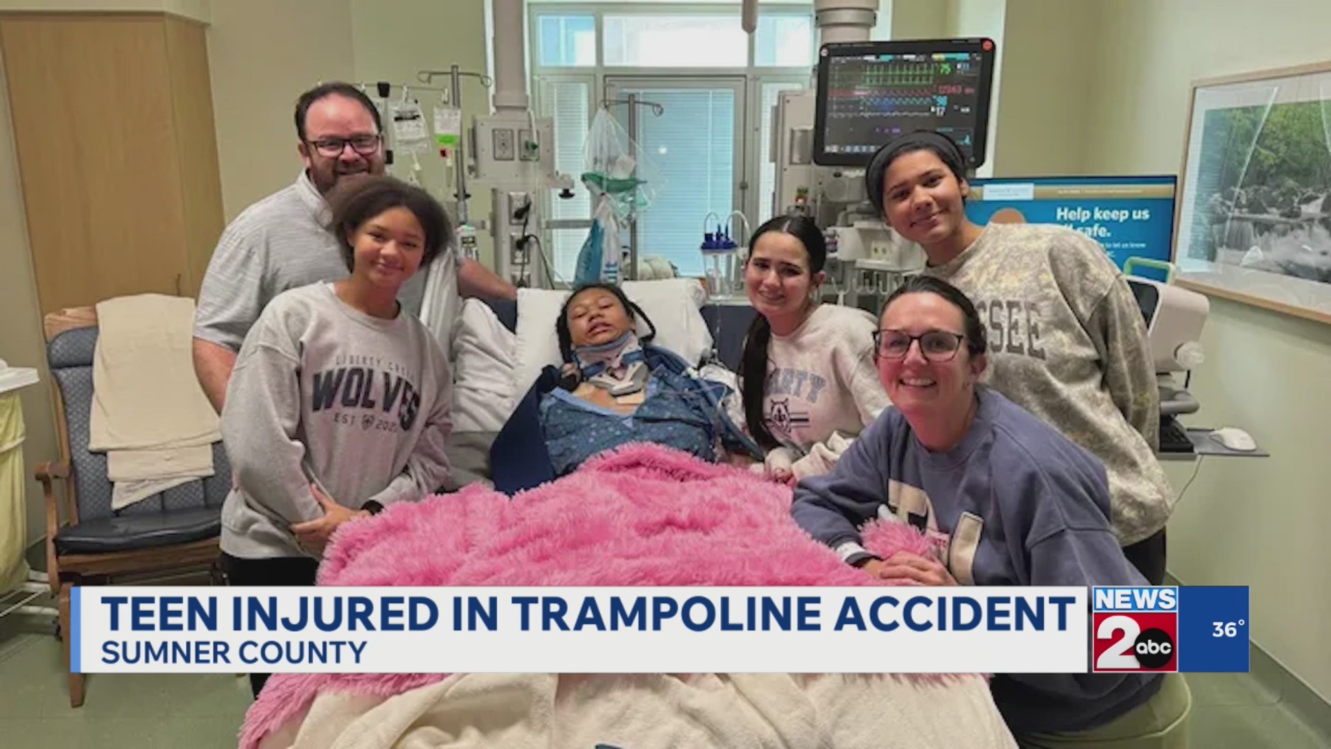 Sumner County teen paralyzed in trampoline accident