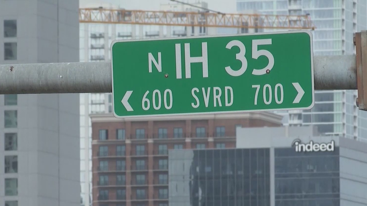 TxDOT delays I-35 expansion project roadway element construction