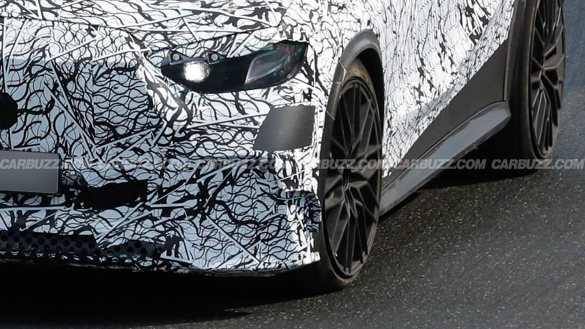 2027 Mercedes-AMG GLC 53 spied wearing less camo than ever