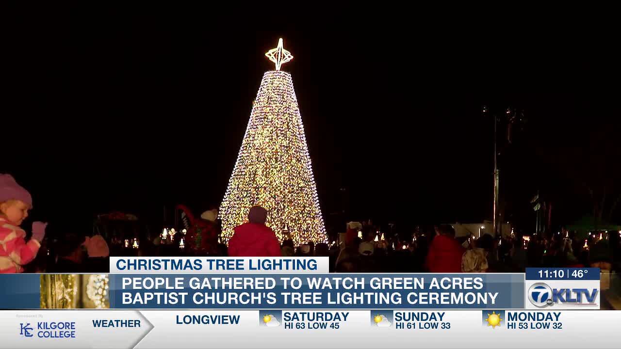 Green Acres Baptist Church celebrates Christmas with tree lighting ceremony