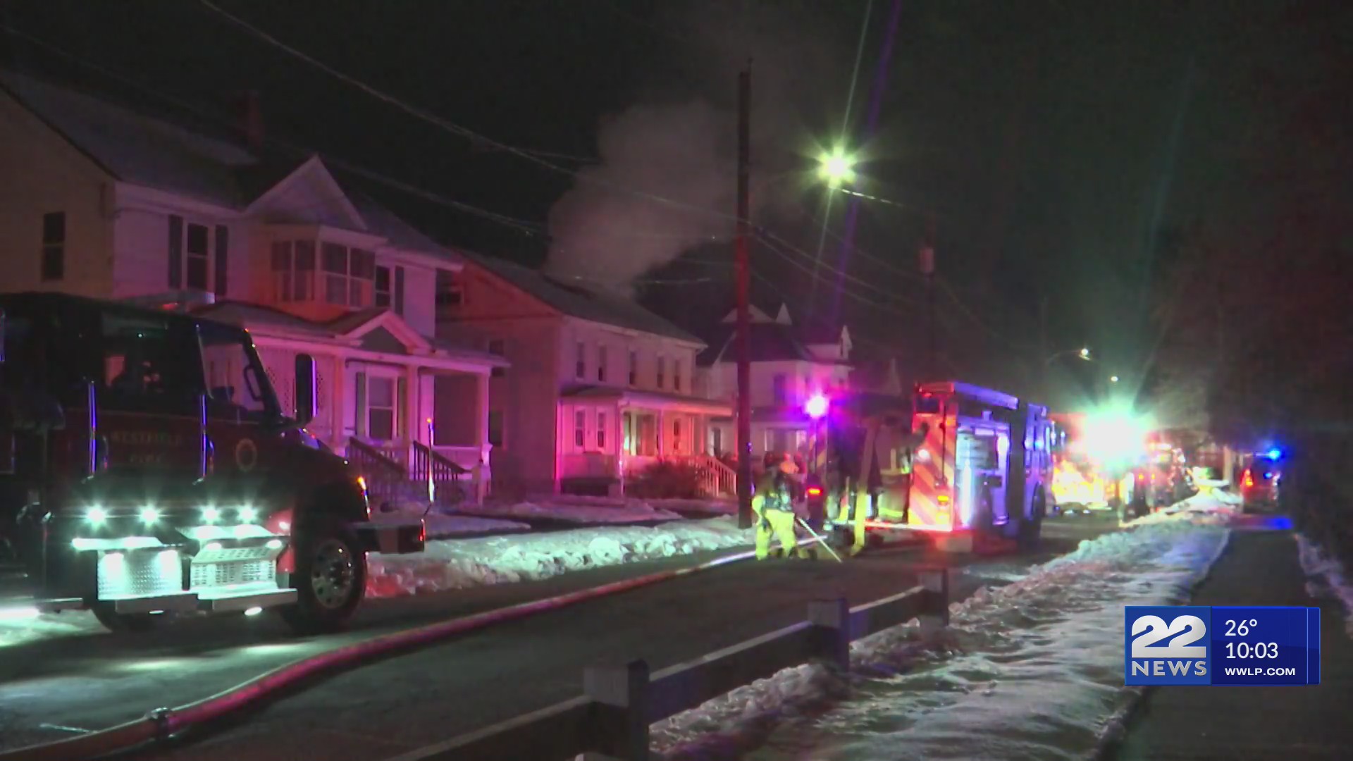 Westfield crews called to house fire on Howard Street