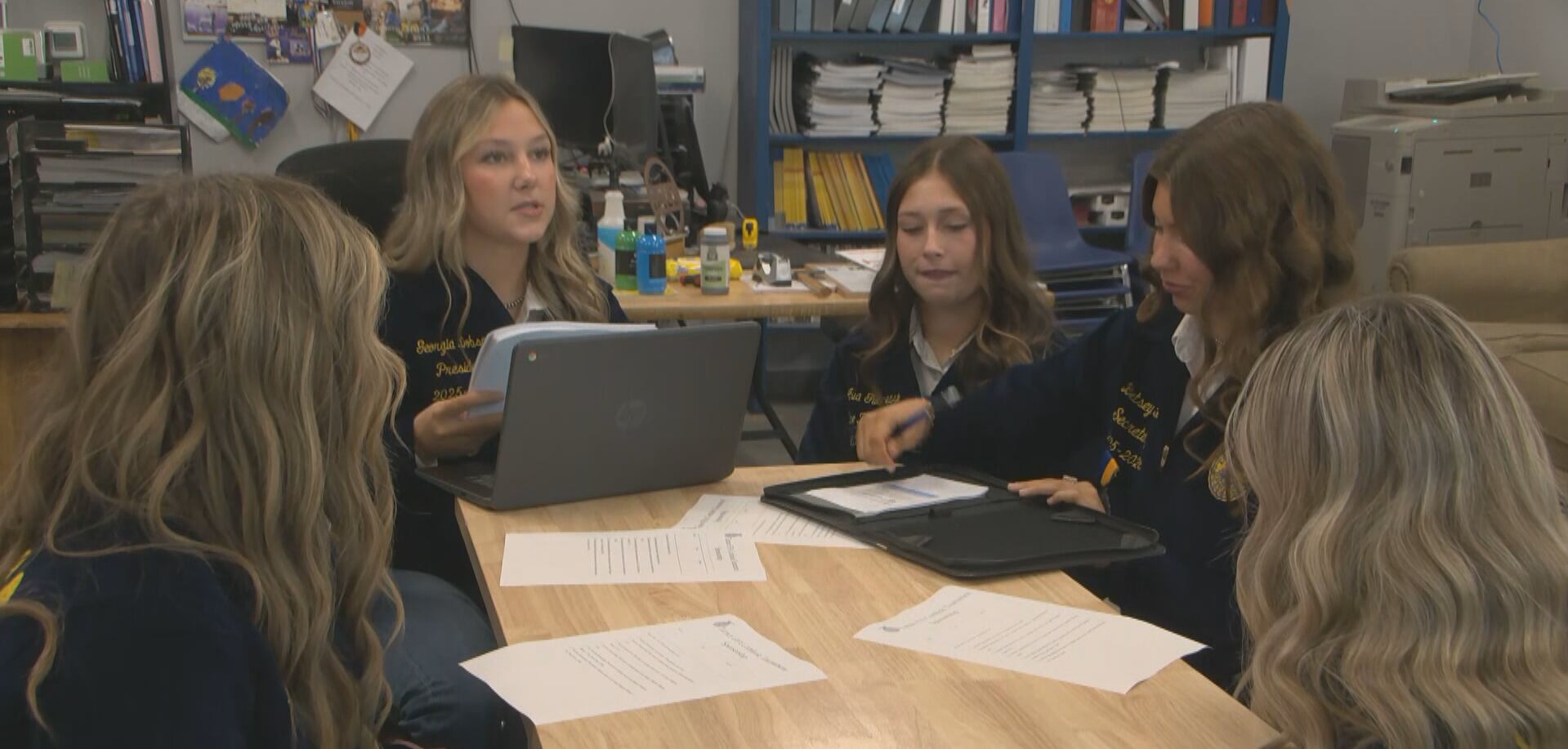 Turner FFA chapter led by all-female officer team
