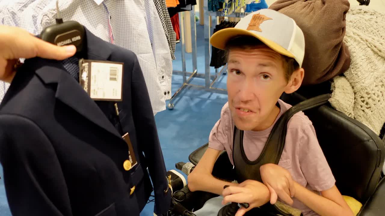 Wedding suit shopping for Shane
