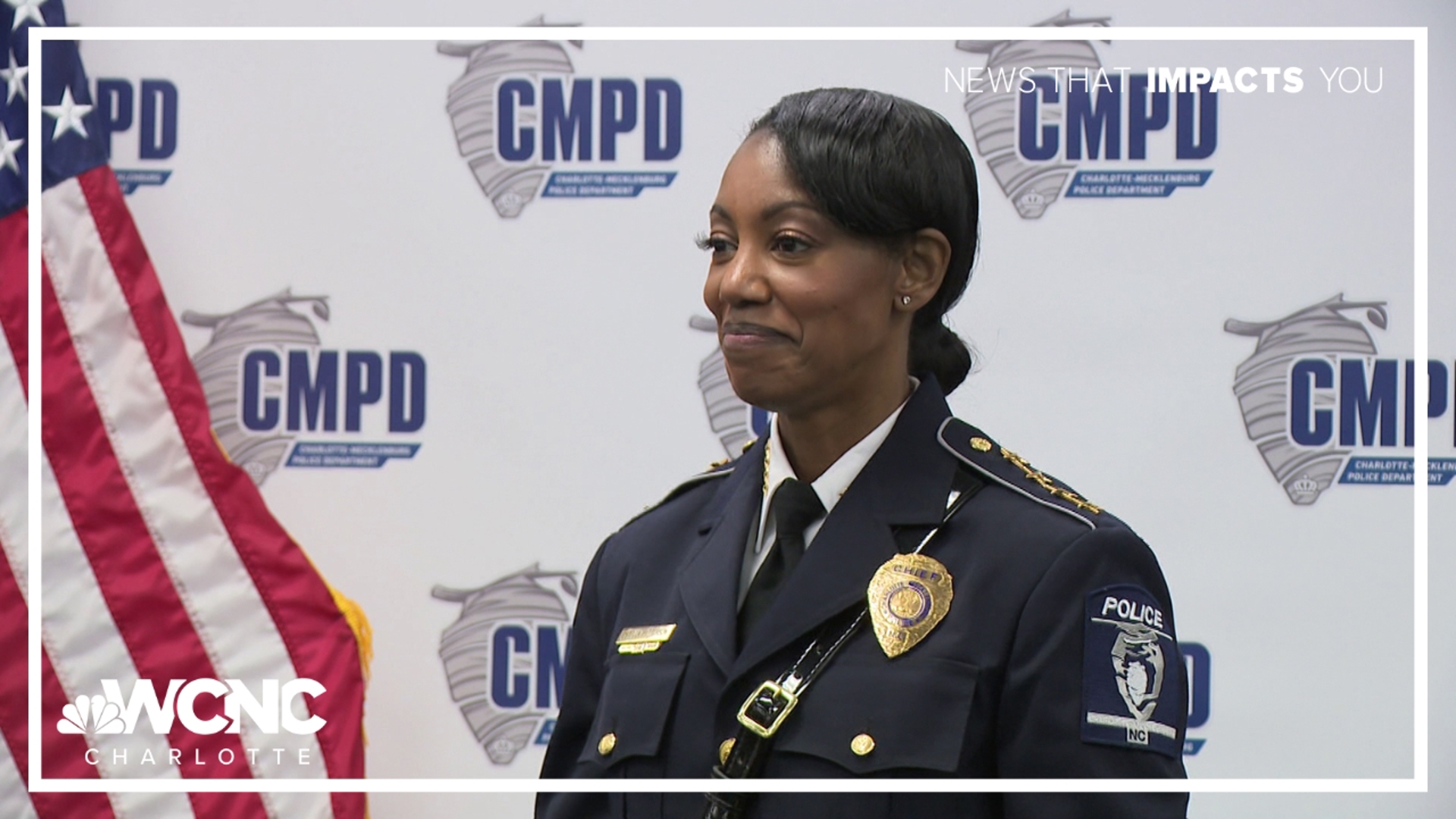 New CMPD chief Estella Patterson sworn in