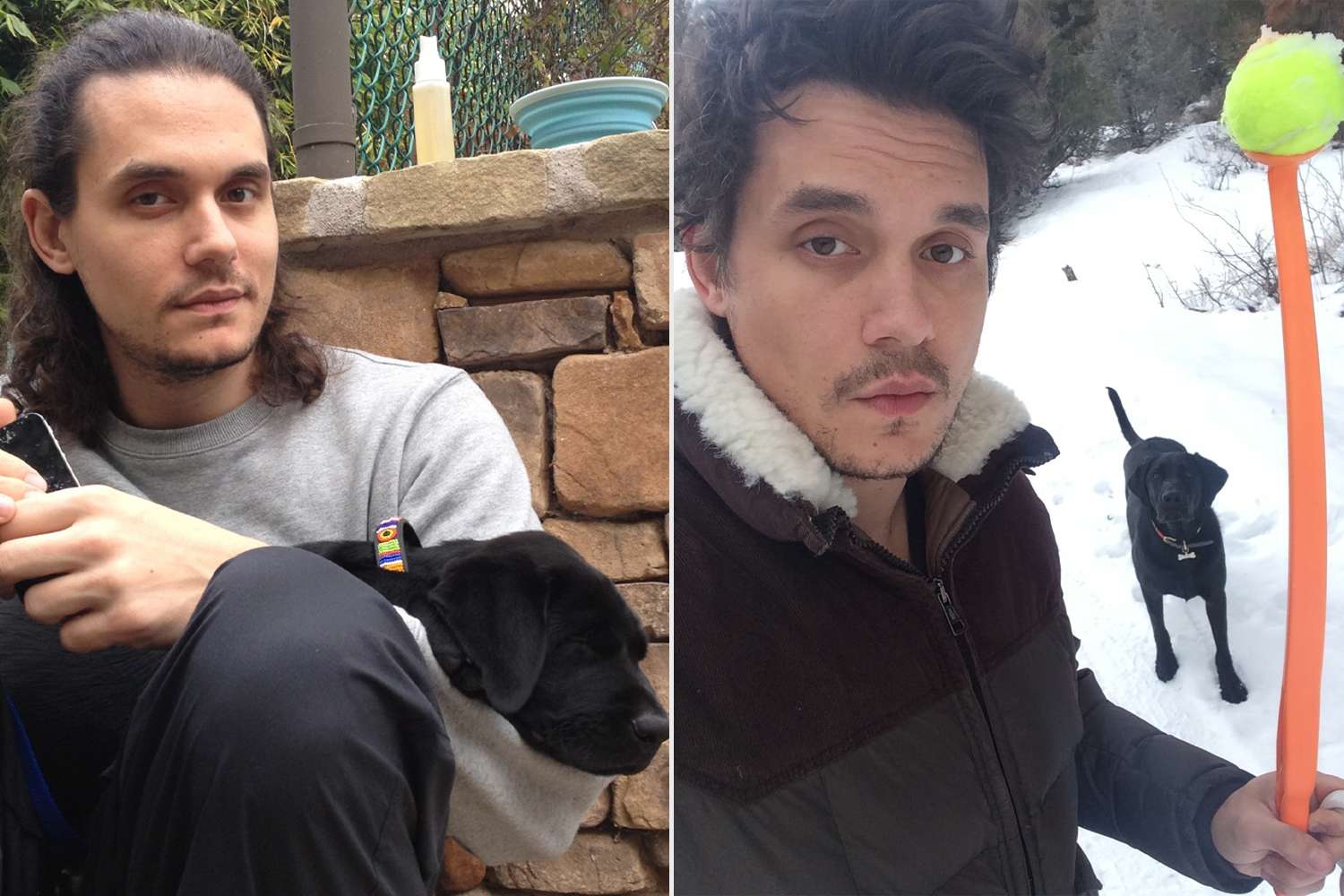 John Mayer mourns loss of dog Moose, 14, who was featured on his album ...