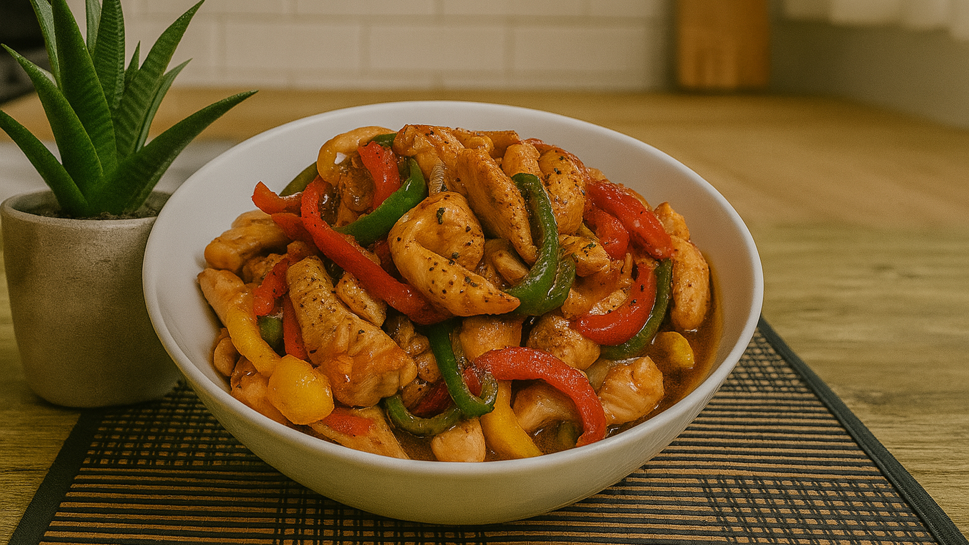 Chicken and pepper stir fry recipe