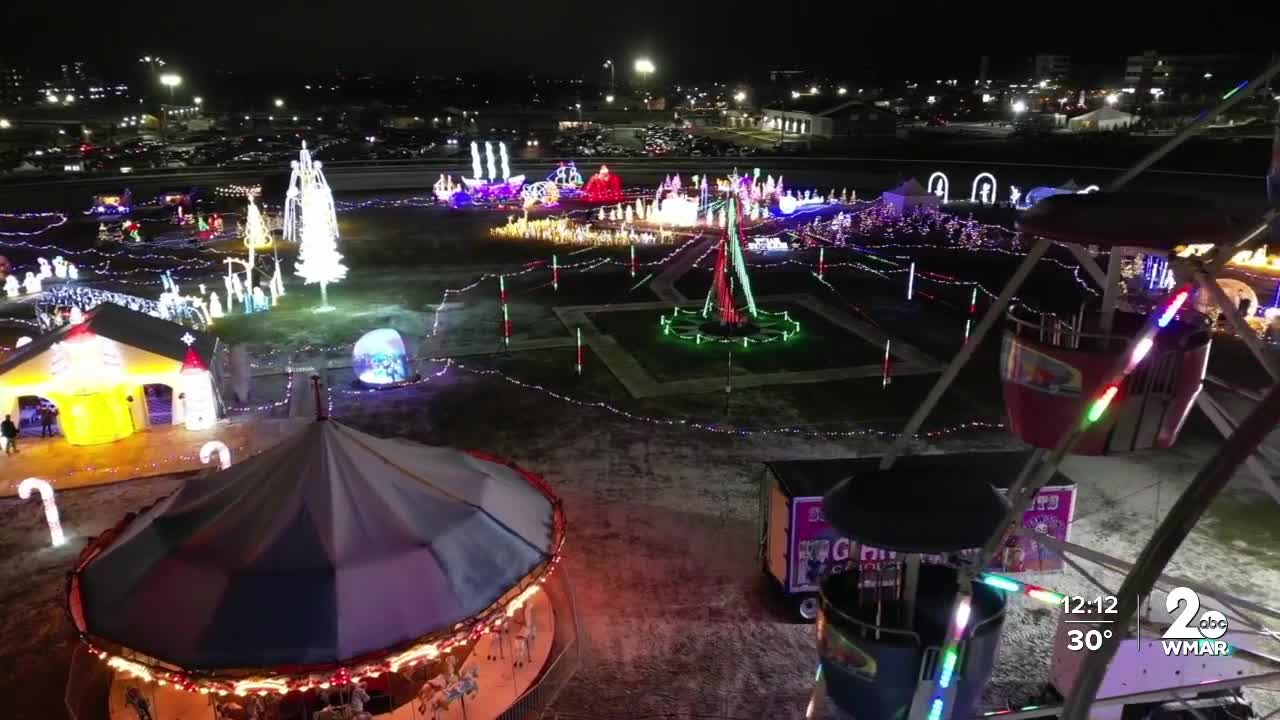 Holiday light spectacular draws thousands to Maryland State Fairgrounds