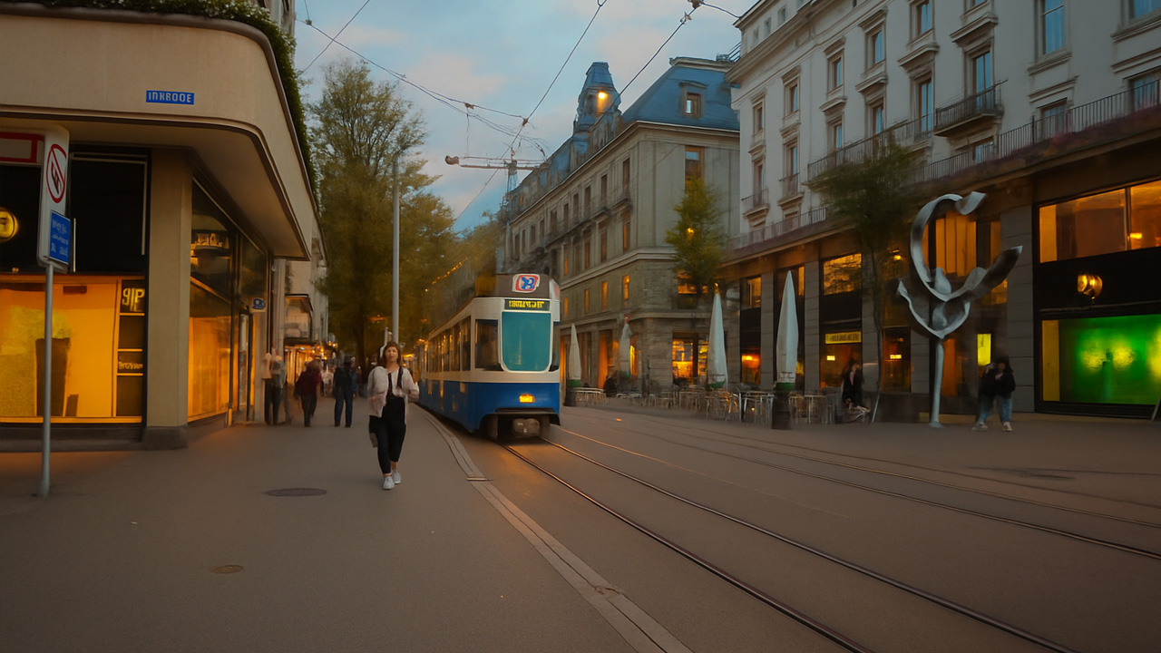 Is Zurich this beautiful in the evening?