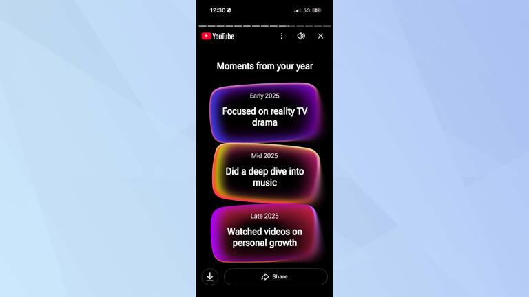 I just discovered YouTube's version of Spotify Wrapped — here's how to ...