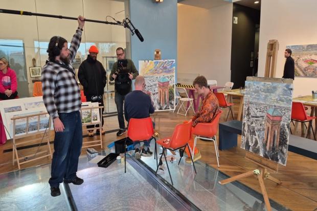Artist gathers inspiration at Colchester's Jumbo tower
