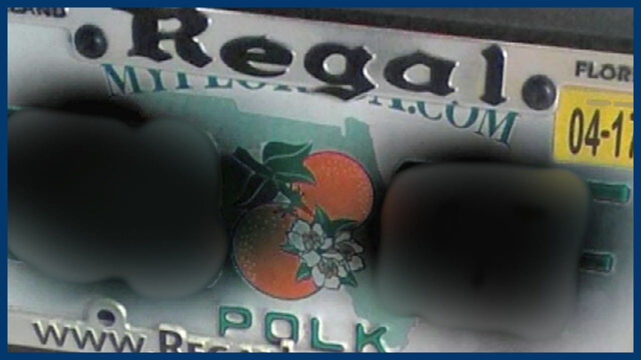 Most license plate frames are now illegal in Florida under the new 2025 law