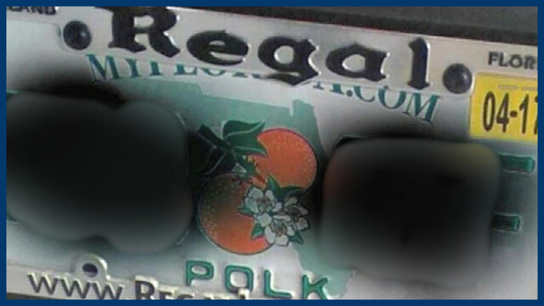 Florida law clarifies rules on license plate frames