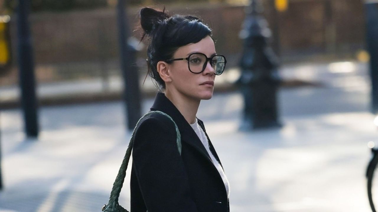 Lily Allen's woven handbag looks designer, but it's only £129 - and it ...