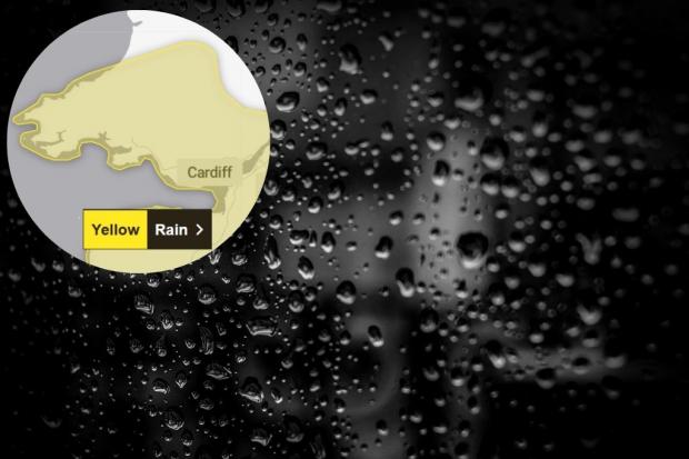 Yellow weather warning for rain issued for South Wales