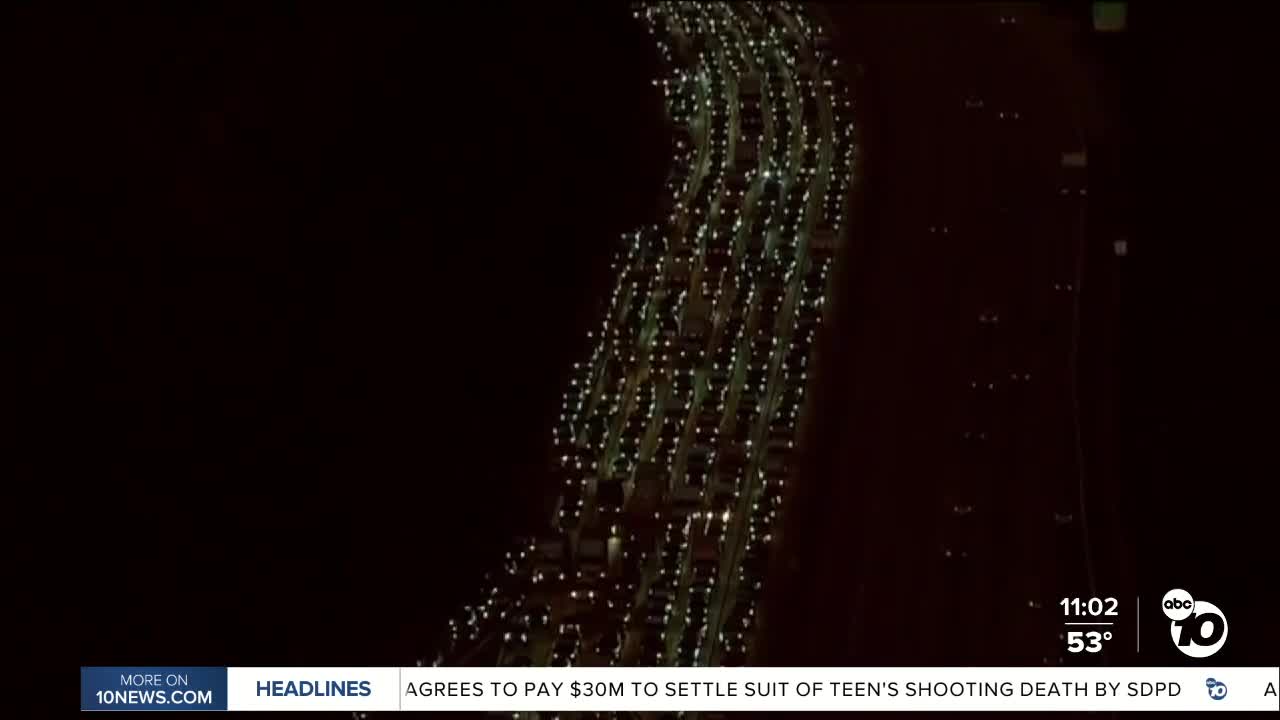 I-5 freeway reopens following hours-long closure